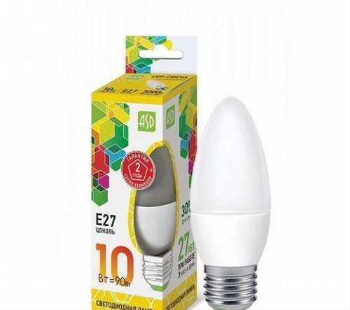 Лампа сд LED-свеча-standard 10W 230V Е27 900Lm ASD