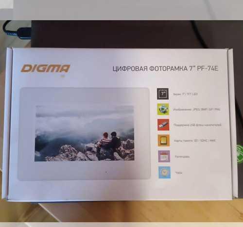 Цифровая фоторамка digma pf 74e