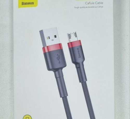 Кабель Baseus USB- Microusb 2.4A 1м Красный микро