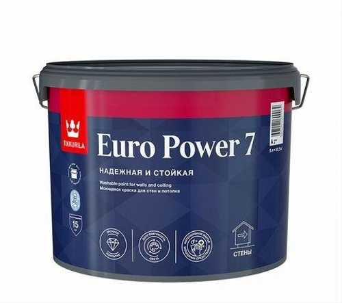 Краска интерьерная моющ. Tikkurila Euro Power 7 ба