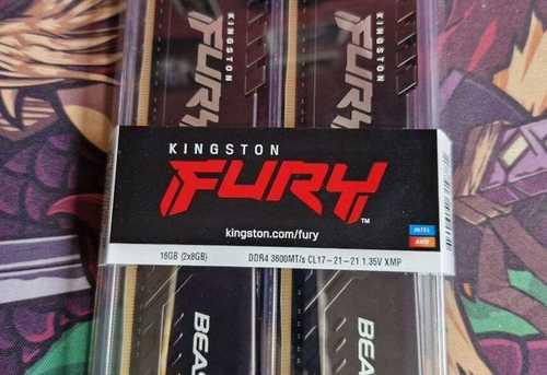 Kingston 16Gb DDR4 3600MHz(Новая)