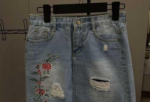 Юбка джинсовая джинсы