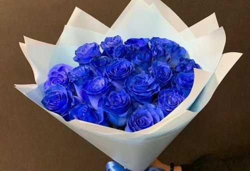 Букет цветов синие розы