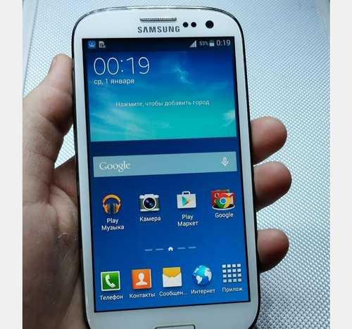 Samsung Galaxy S3. Дисплей. Оригинал. Белый