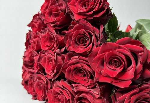 Букет из красной бархатной розы