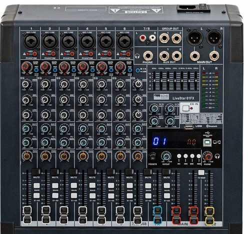 Микшерный пульт Echo Acoustic LiveStar 61FX