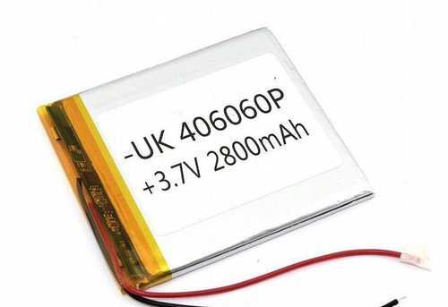 Аккумулятор Li-Pol (батарея) 4x60x60mm 2pin 3.7V/2