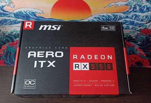 Видеокарта (RX 550 aero ITX 4G OC)