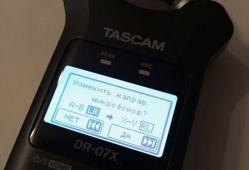 Рекордер tascam DR-07X