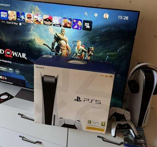 Sony PlayStation 5 Дисковод Ростест 2 Геймпада