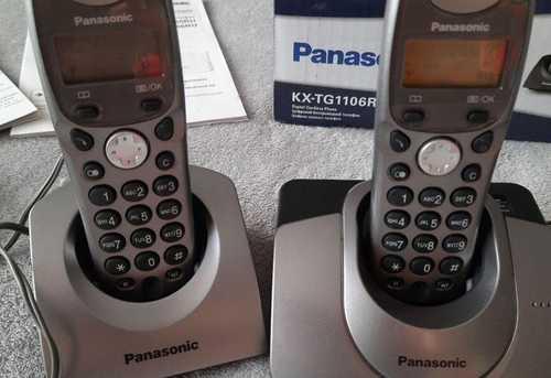 Радиотелефон dect 2 трубки Panasonic KX-TG1106RU