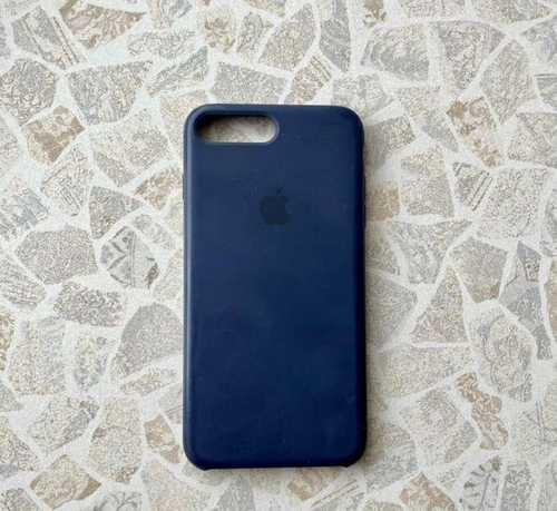 Силиконовый чехол для iPhon 8 Plus синий