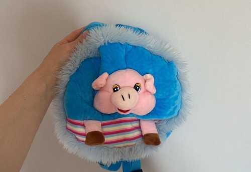 Рюкзак игрушка детский свинка