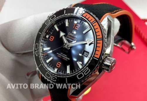 Часы мужские Omega Planet Ocean 600m orange