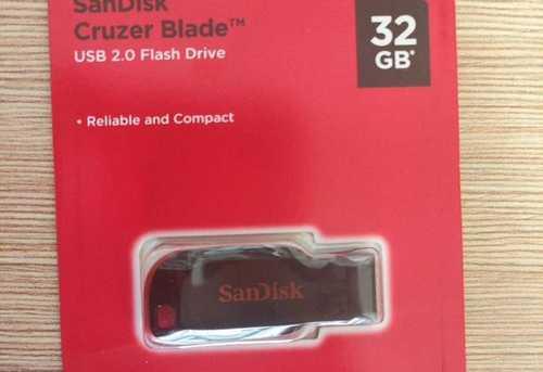 USB флешка SanDisk Cruzer Blade 32Гб usb 2.0
