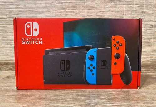 Nintendo switch, rev. 2, прошитая, 128 Гб