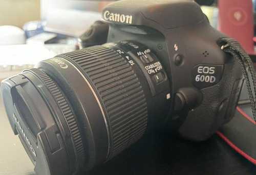 Зеркальный фотоаппарат canon 600d 18-55