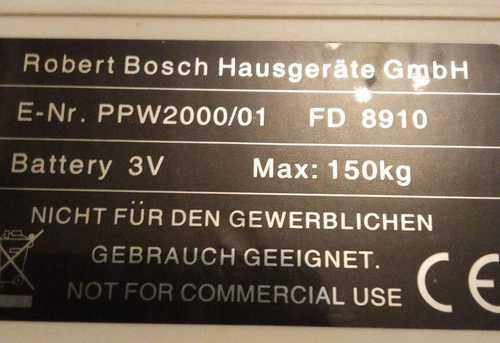 Весы напольные Bosch