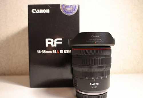 Объектив Canon RF 14-35 mm f/4L IS USM