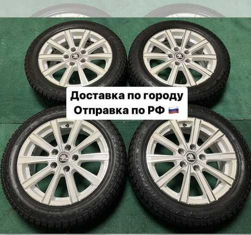 Колеса r16 5/112 skoda vw зимние шипы