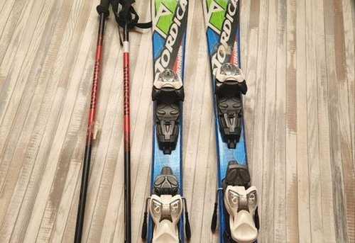 Горные лыжи nordica детские 100 комплект