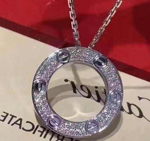 Колье Cartier Love белое золото 0.0009 мм