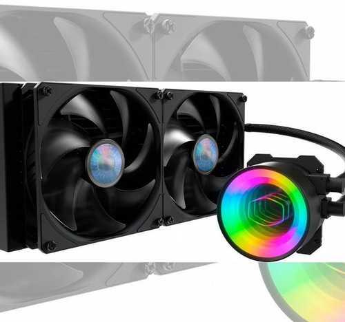 Система охлаждения/ Cooler Master MasterLiquid ML280 Mirror (230W, 280mm, argb, fans: 2x140mm/67CFM