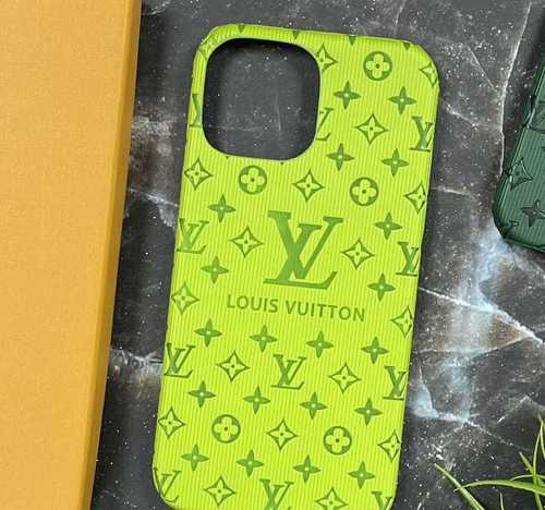 Чехол на iPhone 13 Pro Max Louis Vuitton салатовый