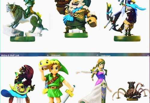 Zelda amiibo карточки набор