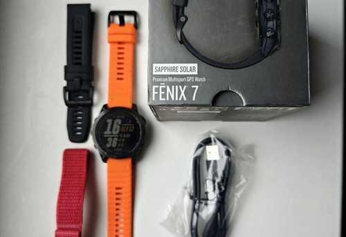 Часы Garmin Fenix 7 sapphire solar