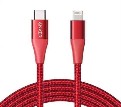 Кабель Anker Powerline II USB-C/Lightning 1.8m Red