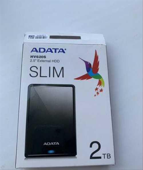 Внешний жёсткий диск 2тб adata hv620s 2.5"