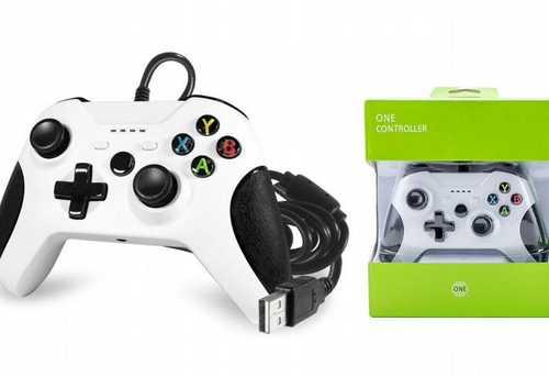 Геймпад игровой проводной xbox series Белый