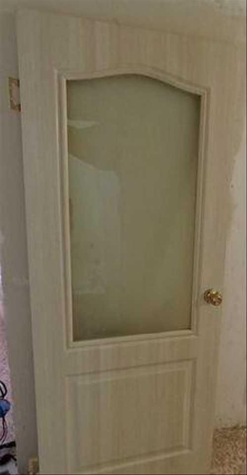 Дверь межкомнатная 800 со стеклом бу