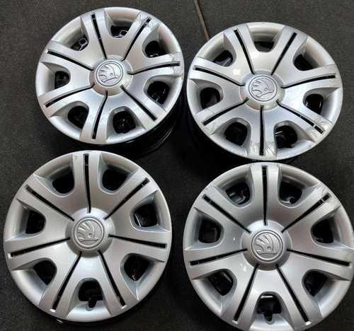 Диски Skoda/VAG R14 с ориг. колпаками Skoda