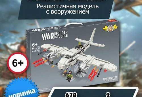 Конструктор Военный самолет 5в1 / Аналог Лего