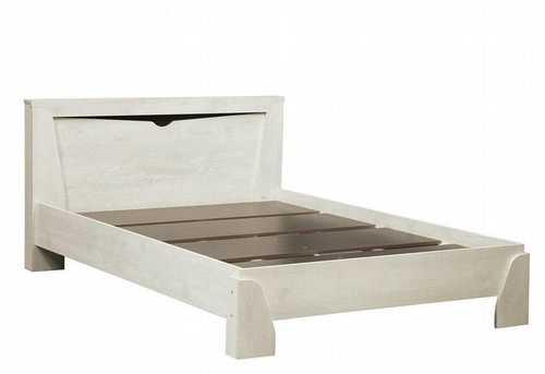 Кровать "Лючия"с настилом бетон пайн белый 0,9м