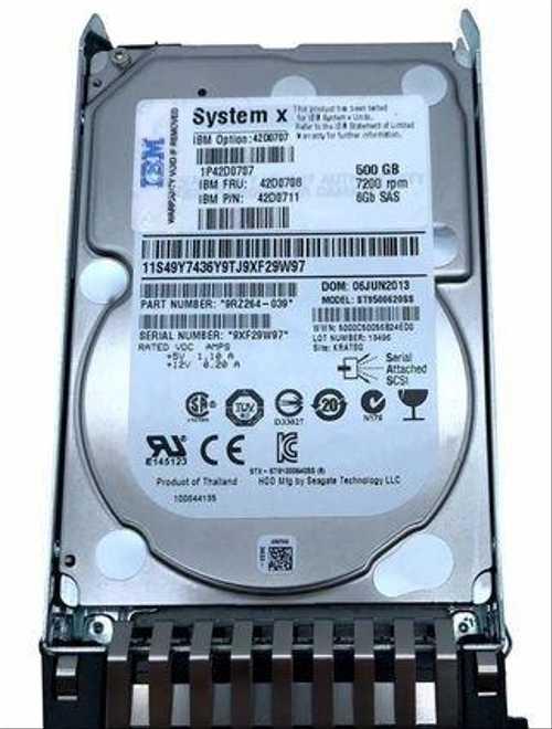 Жесткий Диск IBM 42D0708 500GB 6G SAS 2.5