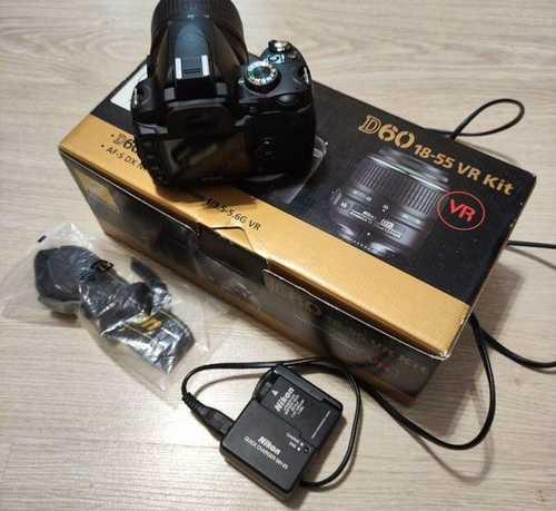 Зеркальный фотоаппарат Nikon D60 18-55 VR Kit