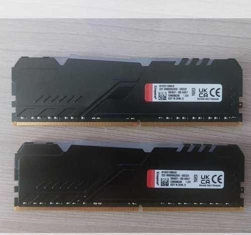 Оперативная память ddr4 8gb 3200 kingston fury bea