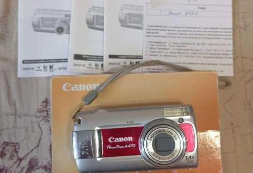 Компактный фотоаппарат canon a470