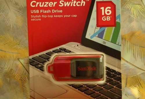 Флешка USB Sandisk Cruzer Switch 16гб, USB2.0