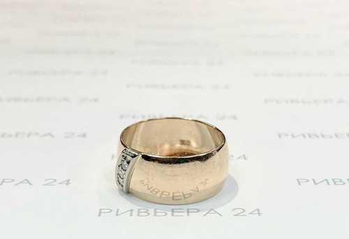 Золотое кольцо с бриллиантами 583 пробы