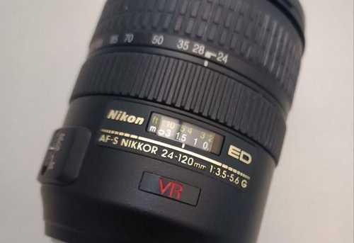 Объектив Nikon AF-S 24-120mm F3,5-5,6 G VR б/у
