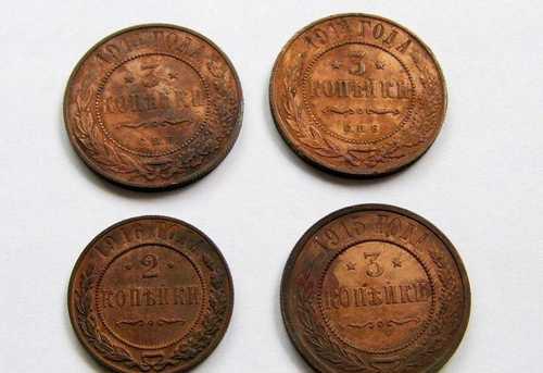 Медные монеты Николая 2 без обращения