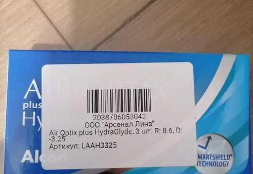 Контактные линзы Alcon Air optix Plus HydraGlyde