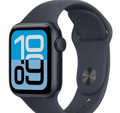 Смарт-часы Apple Watch SE 3 (2025) GPS Cell, 40mm Midnight Aluminium w Sport Band - S/M