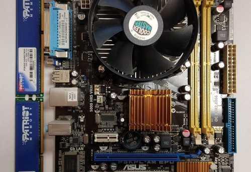 Мат. плата asus P5KPL-AM /2Gb DDR2/duo Pentium 3.0