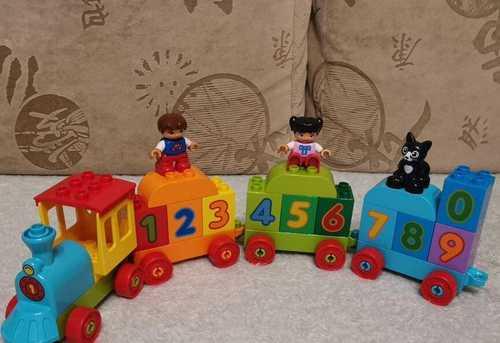 Lego duplo Поезд учимся считать