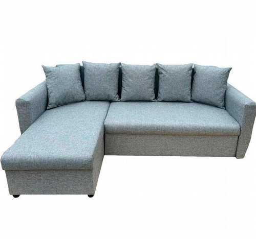 Угловой диван-кровать "Мартин" светло-серый